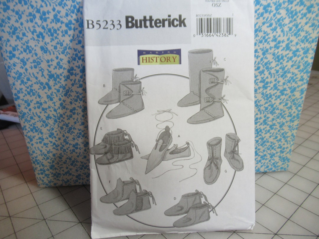 Butterick Renaissance Boot and Shoe Paper Pattern All Sizes, Uncut - Etsy