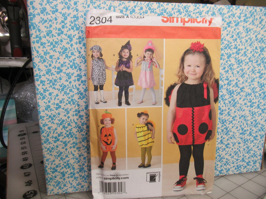 Kids Halloween Costume, Playtime Costume Simplicity 2304 Cut Pattern ...