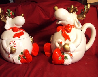 Reindeer Cookie Jar - Etsy