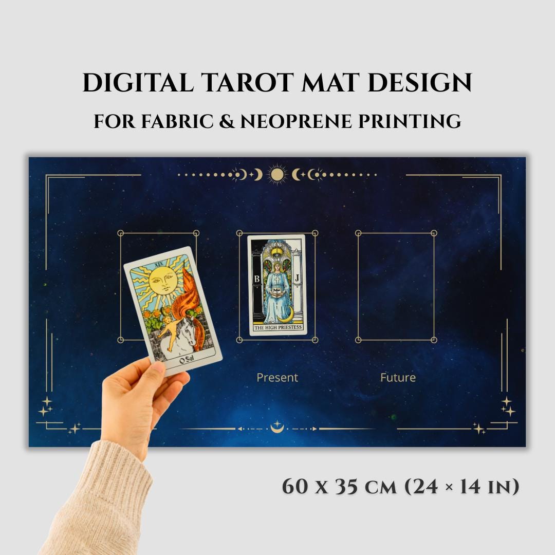 Feminine Tarot Reading Mat, Altar Cloth Pattern (digital Download ...