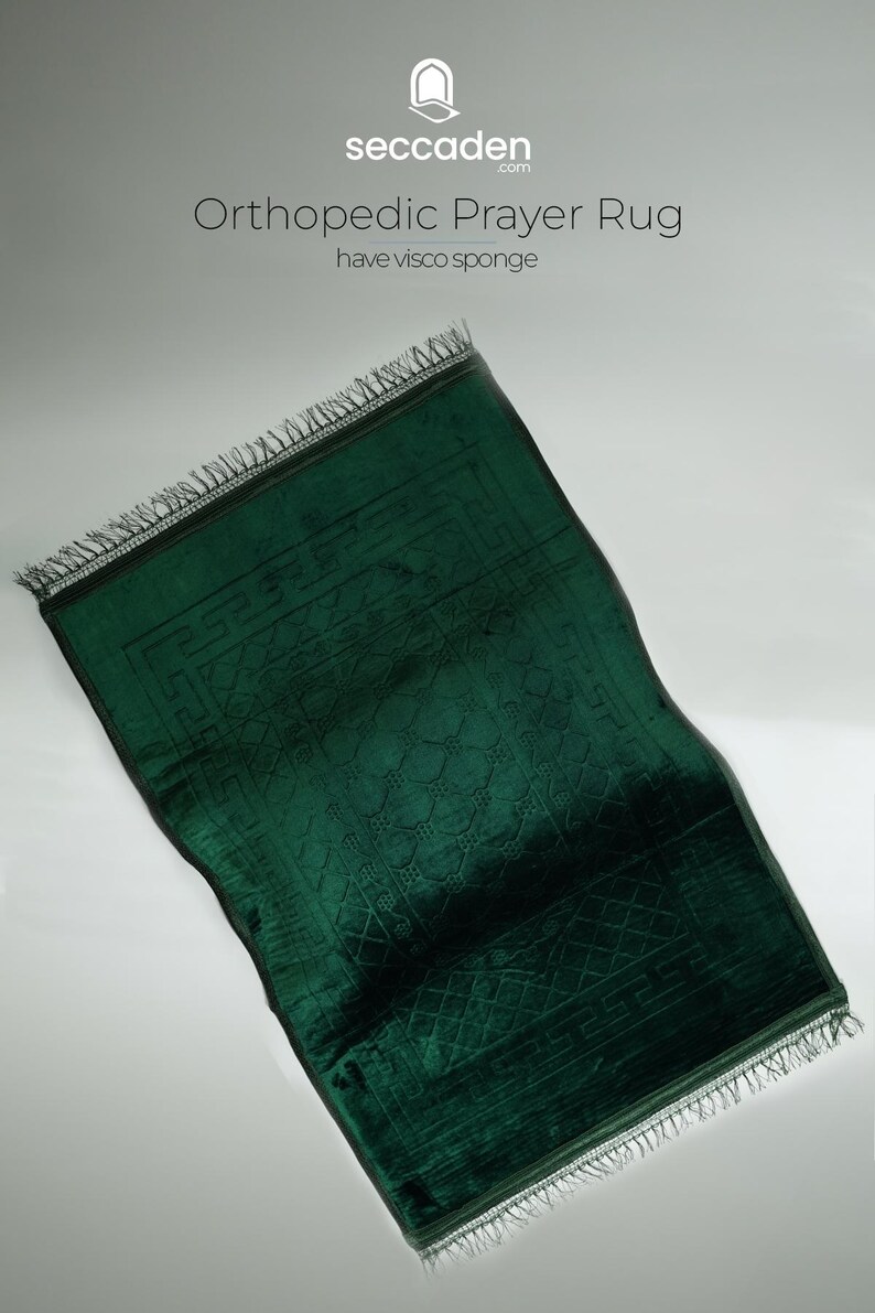 Orthopedic Prayer Mat– 7cm Visco Foam, Velvet Janamaz - Etsy
