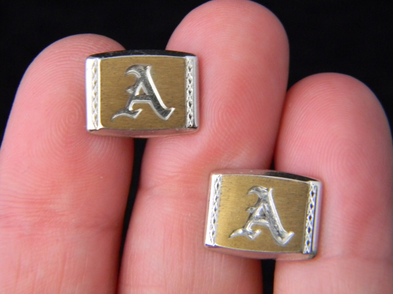 Vintage Hickok Cuff Link and Tie Clasp Initial A - Etsy