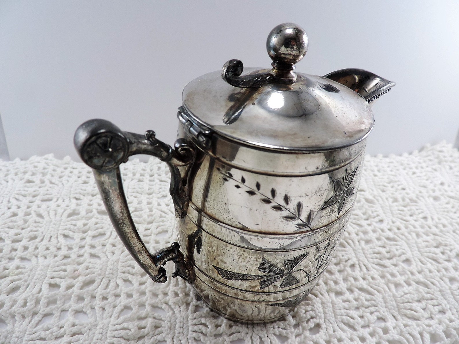 Antique Simpson Hall Miller Silver Plate Syrup - Etsy