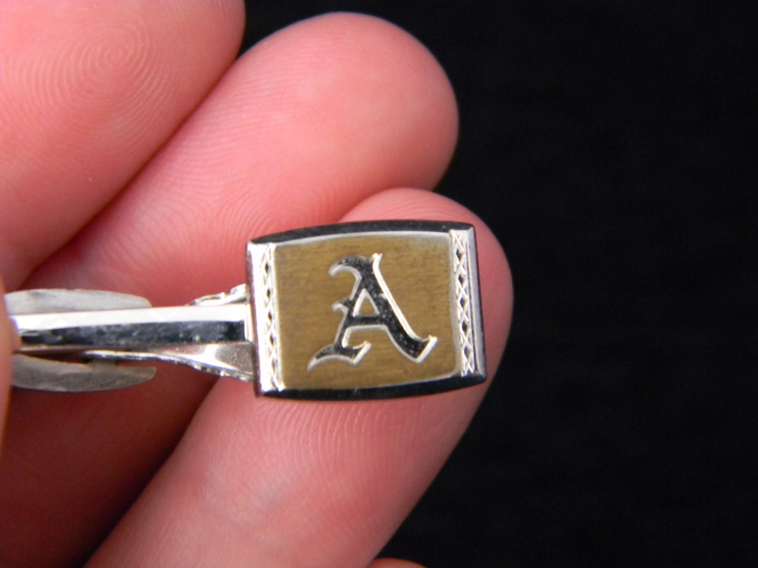 Vintage Hickok Cuff Link and Tie Clasp Initial A - Etsy