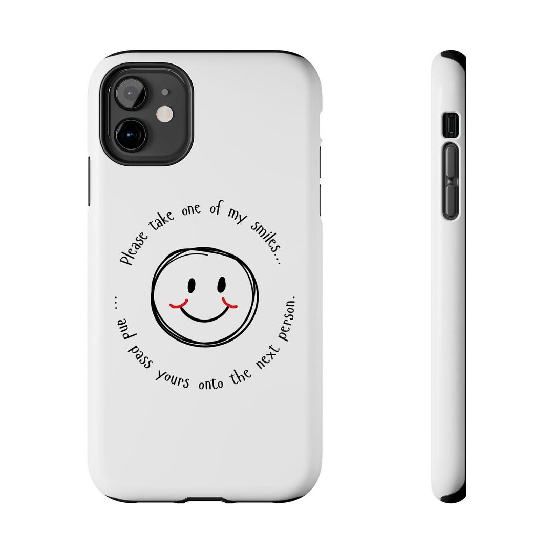Share Your Smile | Smiley Face Phone Case - Etsy