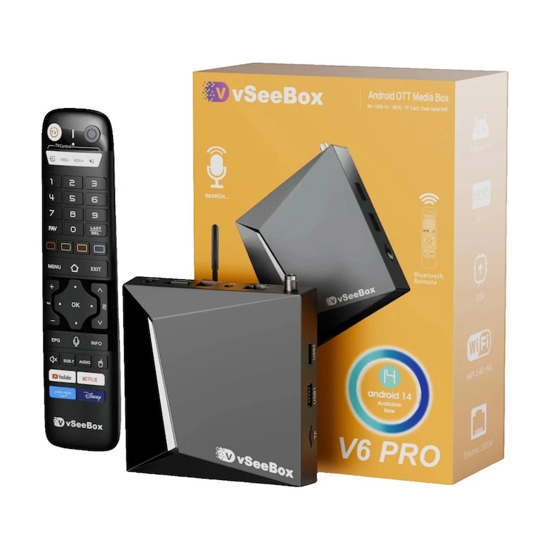 Vseebox V6 Pro - Newest Model - Tv Box | | Brand New | Authorized ...