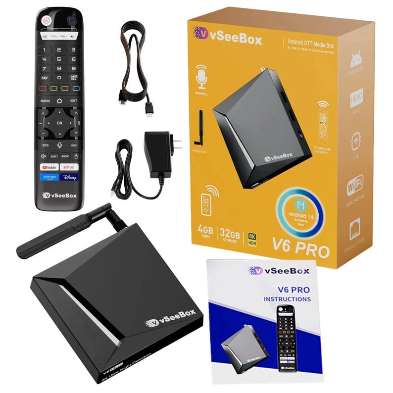 Vseebox V6 Pro - Newest Model - Tv Box | | Brand New | Authorized ...