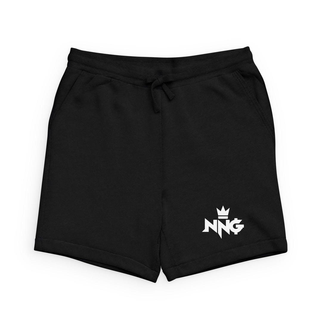 No Name Gang Official (NNG) Crown Logo Sweat Shorts | Black Fleece ...