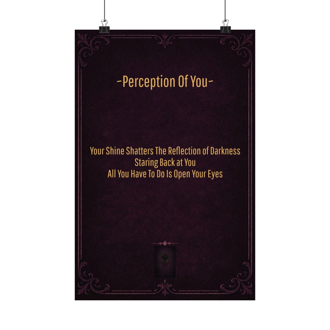 Gothic Poetry Matte Vertical Poster | Dark Romantic Typography - Etsy