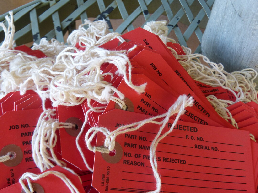 Christmas Red Vintage Rejected Tag Paper Tags Paper Ephemera Paper ...