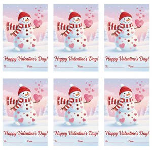 Printable Valentine Cards for Kids | Snowman Classroom Exchange ...