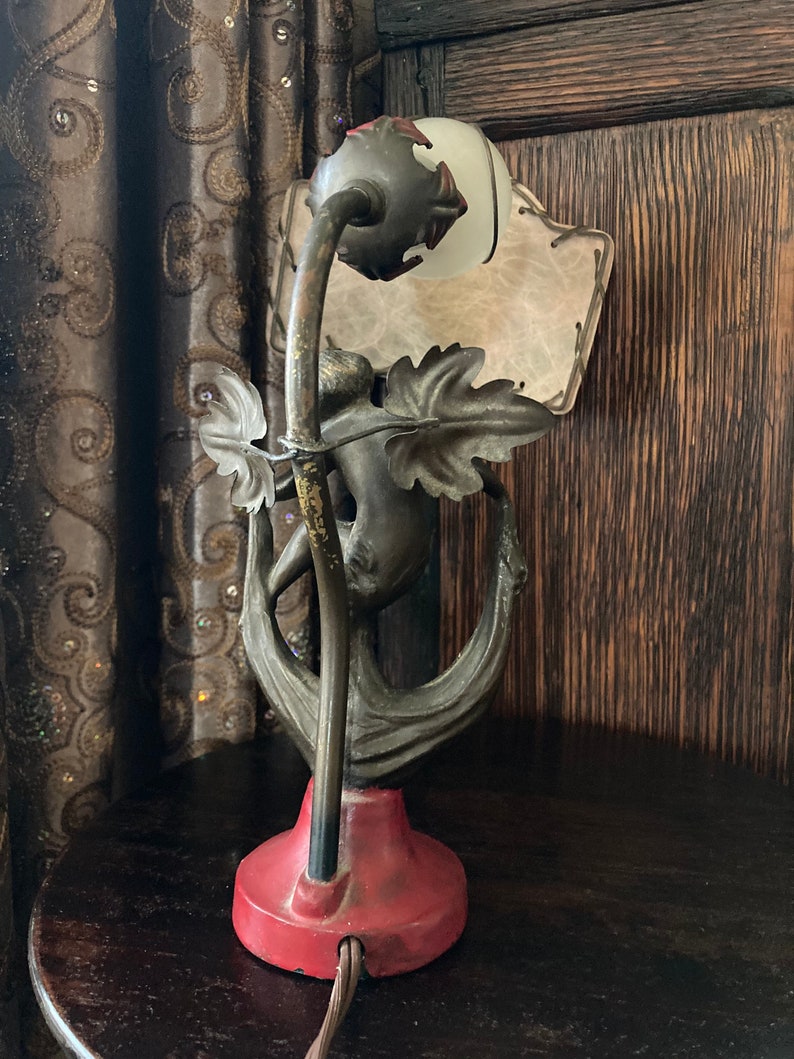 Art Deco Accent Lamp Dancing Lady - Etsy