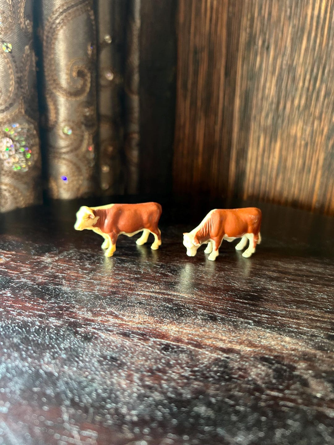 Miniature Plastic Cows - Vintage Toy Figures - Etsy