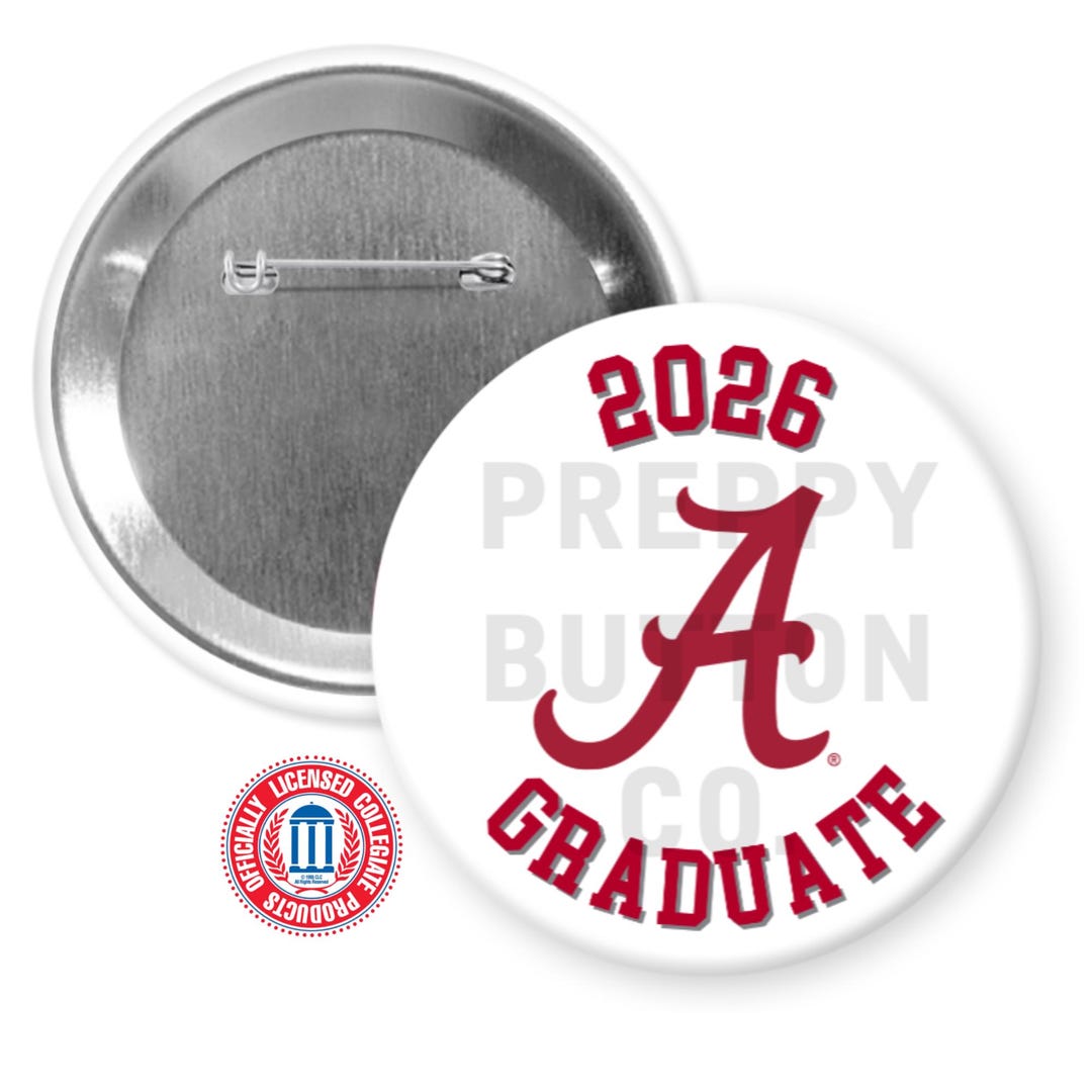 University of Alabama 2026 Graduate Button - Etsy