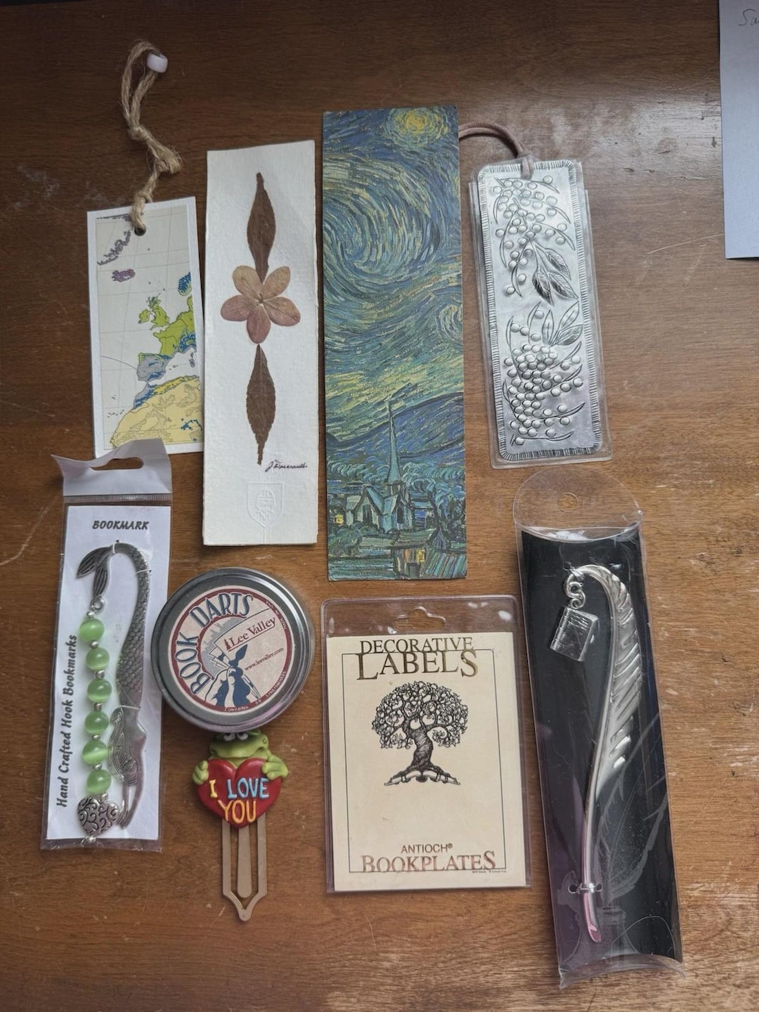 Book Lover Kit: Vintage Bookmarks Bundle for Reader With Book Darts and ...