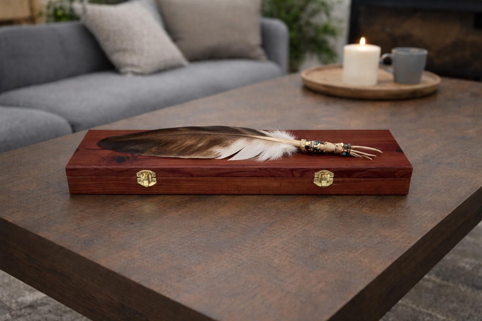 Single (J) Feather Cedar Box 18 1/2" X 5" X 1 1/2” - Etsy Canada
