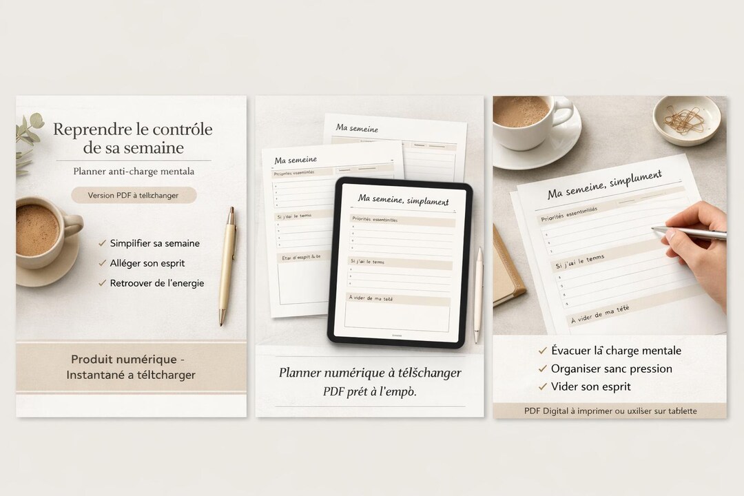 Take Back Control of Your Week - Digital Planner to Combat Mental ...