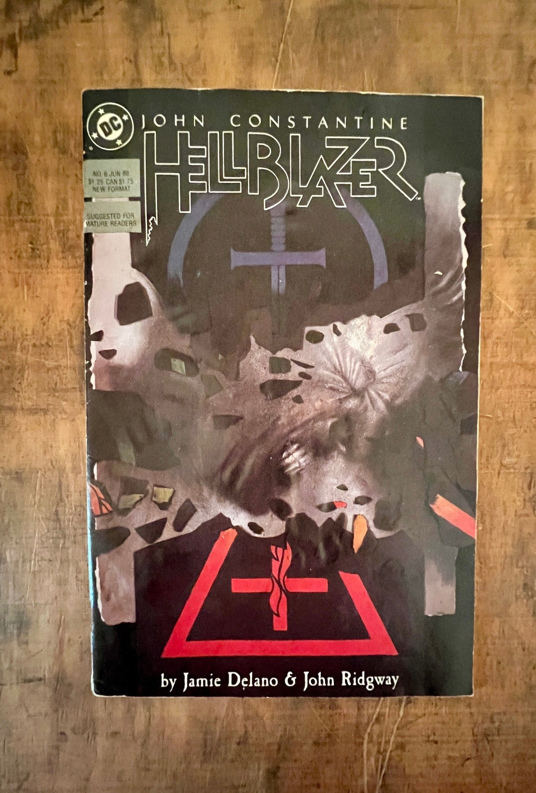 John Constantine HELLBLAZER #6 June 1988 Jamie Delano DC Comics, Good Condition! - Etsy