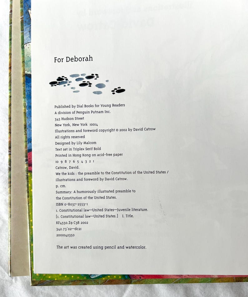 We the Kids: Preamble to the Constitution, First Edition 2002 - Etsy