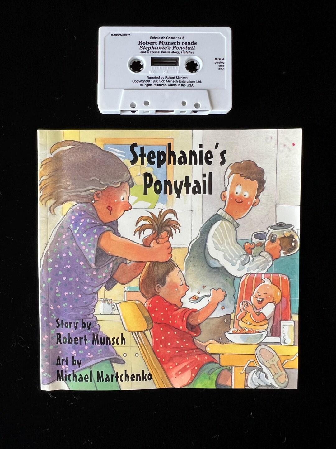 Stephanie's Ponytail by Robert Munsch, Paperback, 1998, Includes Cassette - Etsy