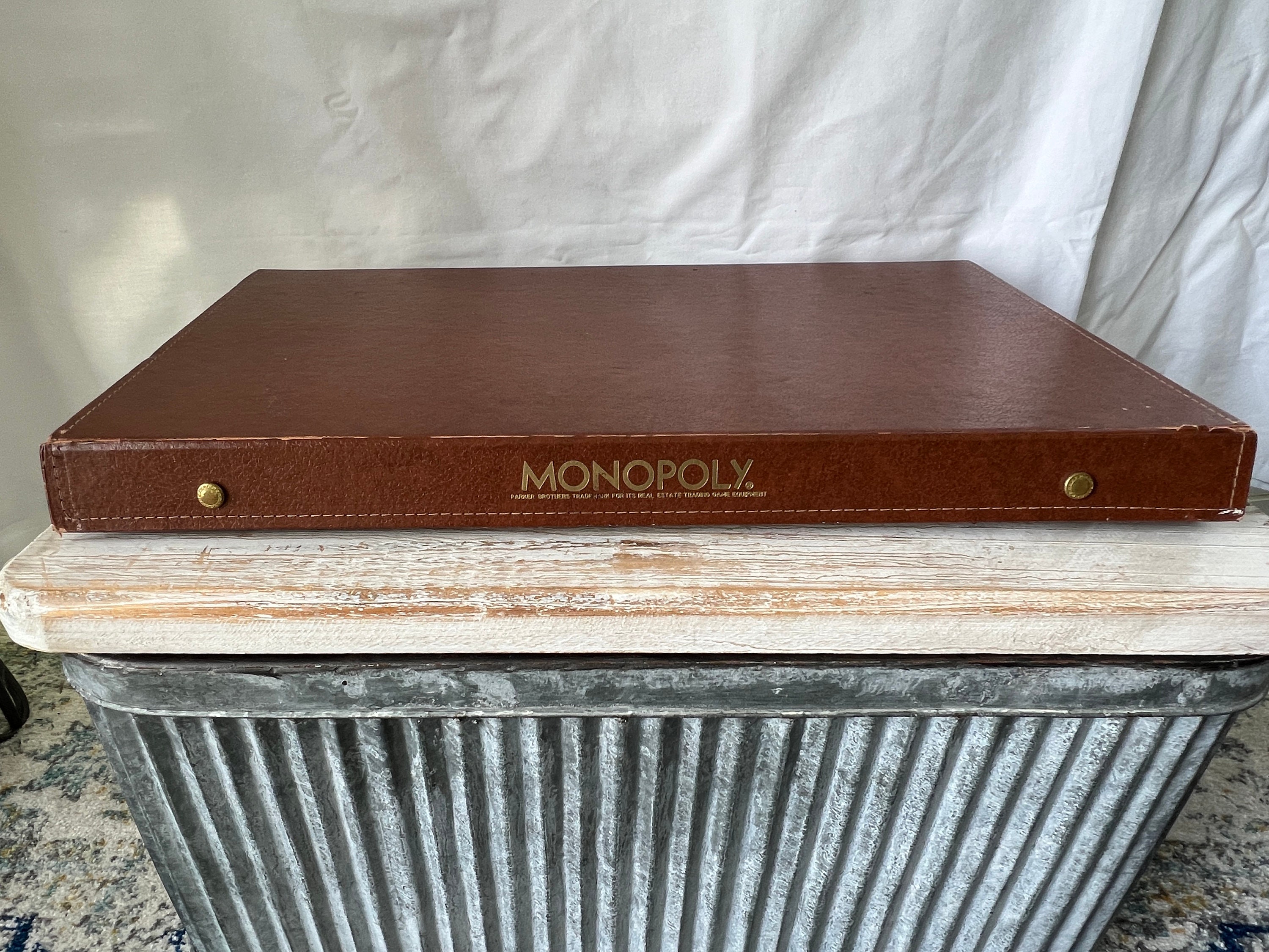 Vintage Monopoly Game in Faux Leather Case 1961 - Etsy