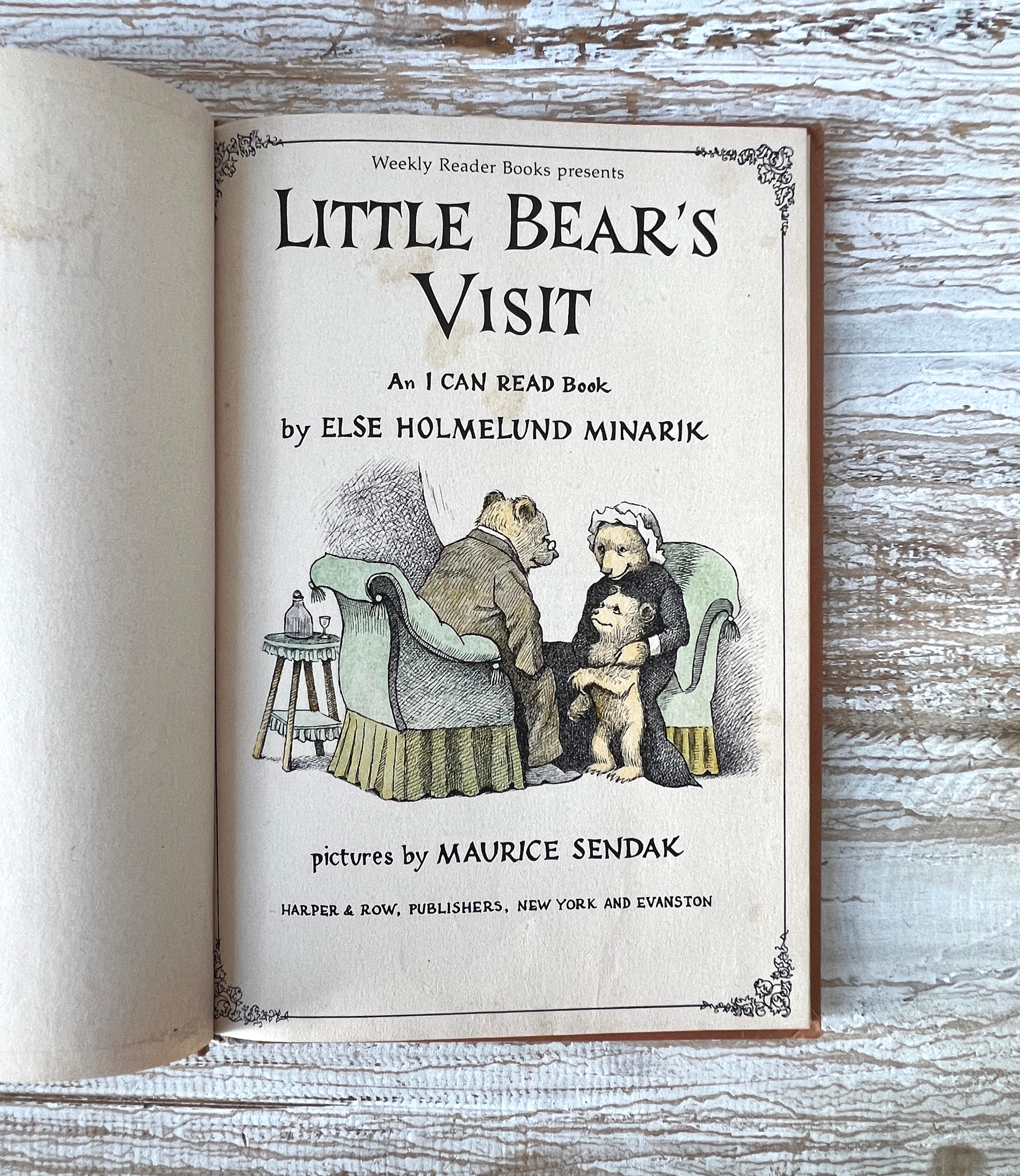 Little Bear's Visit by Else Holmelund Minarik Copyright - Etsy