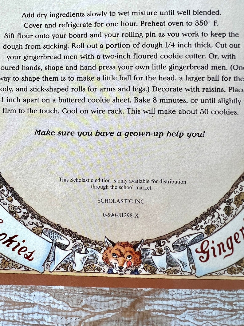 The Gingerbread Man, Retold by Jim Aylesworth, Paperback, 1998, Nice - Etsy