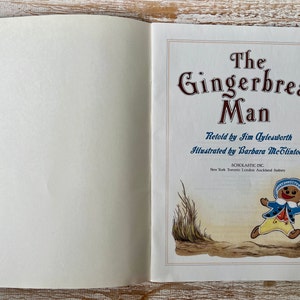 The Gingerbread Man, Retold by Jim Aylesworth, Paperback, 1998, Nice - Etsy