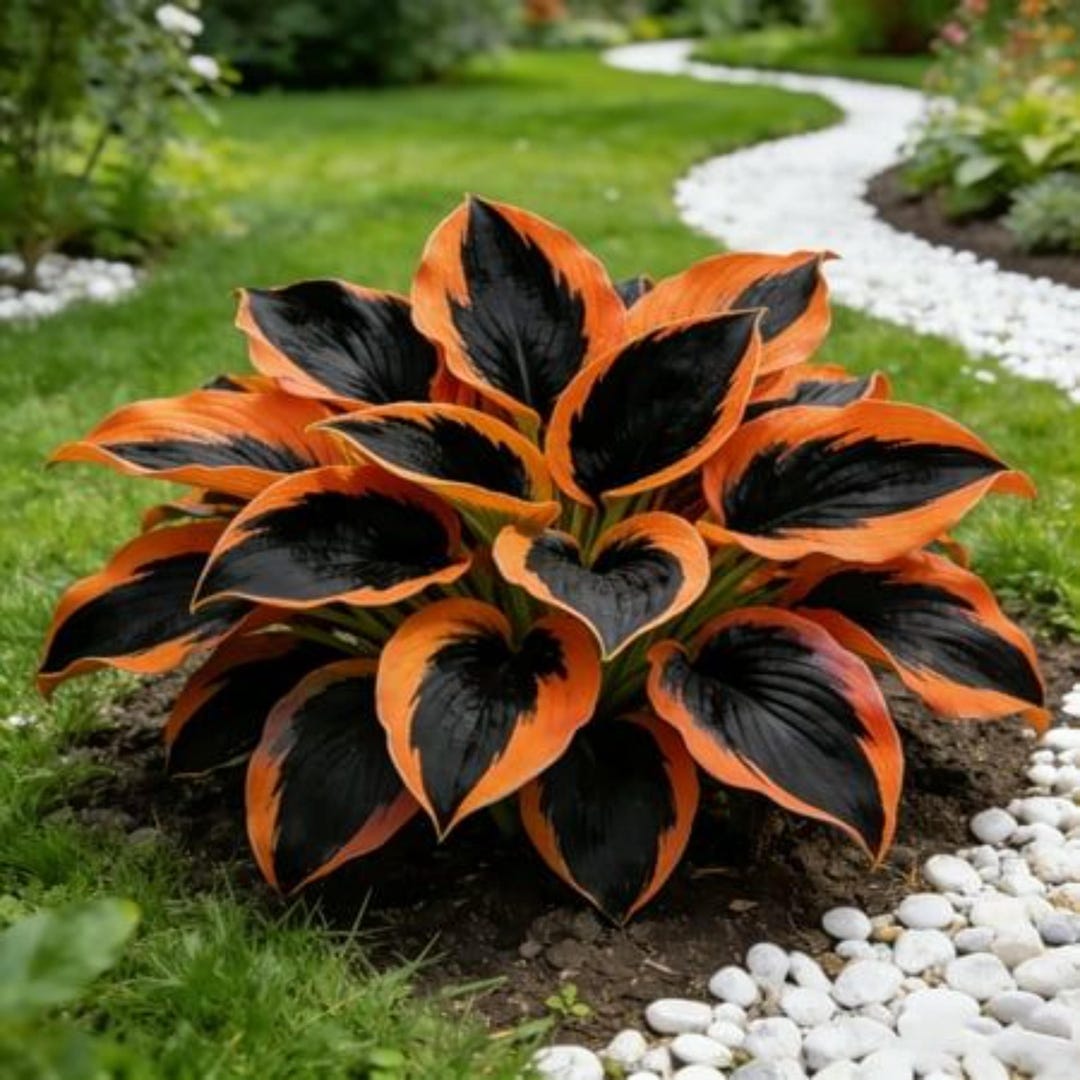 Black Orange Hosta Seeds Perennial Shade Plant - Etsy Australia