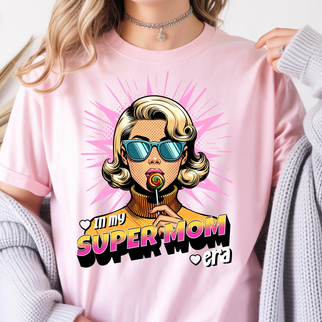 Motherhood PNG, Trendy Mom Png, Comic Iconic Mom Png, Super Mom Png ...