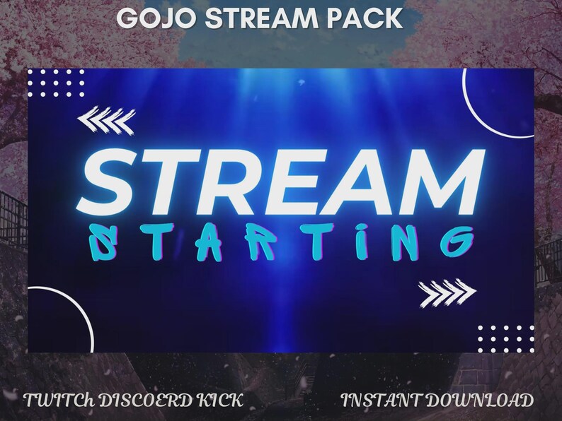 Jujutsu Kaisen (JJK) Anime Sorcerer Stream Overlay Pack PNG Twitch ...