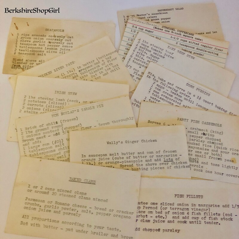 Vintage Recipe Card - Etsy