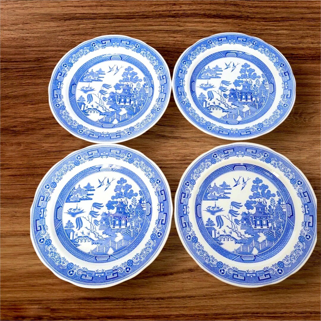 Set of 4 Spode Blue Willow Plates the Spode Blue Room Collection 10" - Etsy