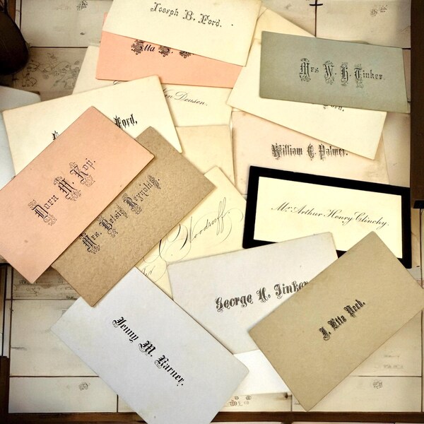Antique Calling Card - Etsy