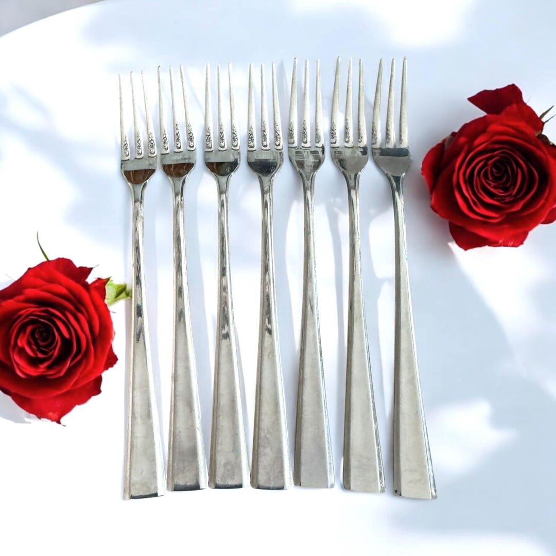 Cocktail/seafood Forks Endurance Stainless by International Silver Set ...