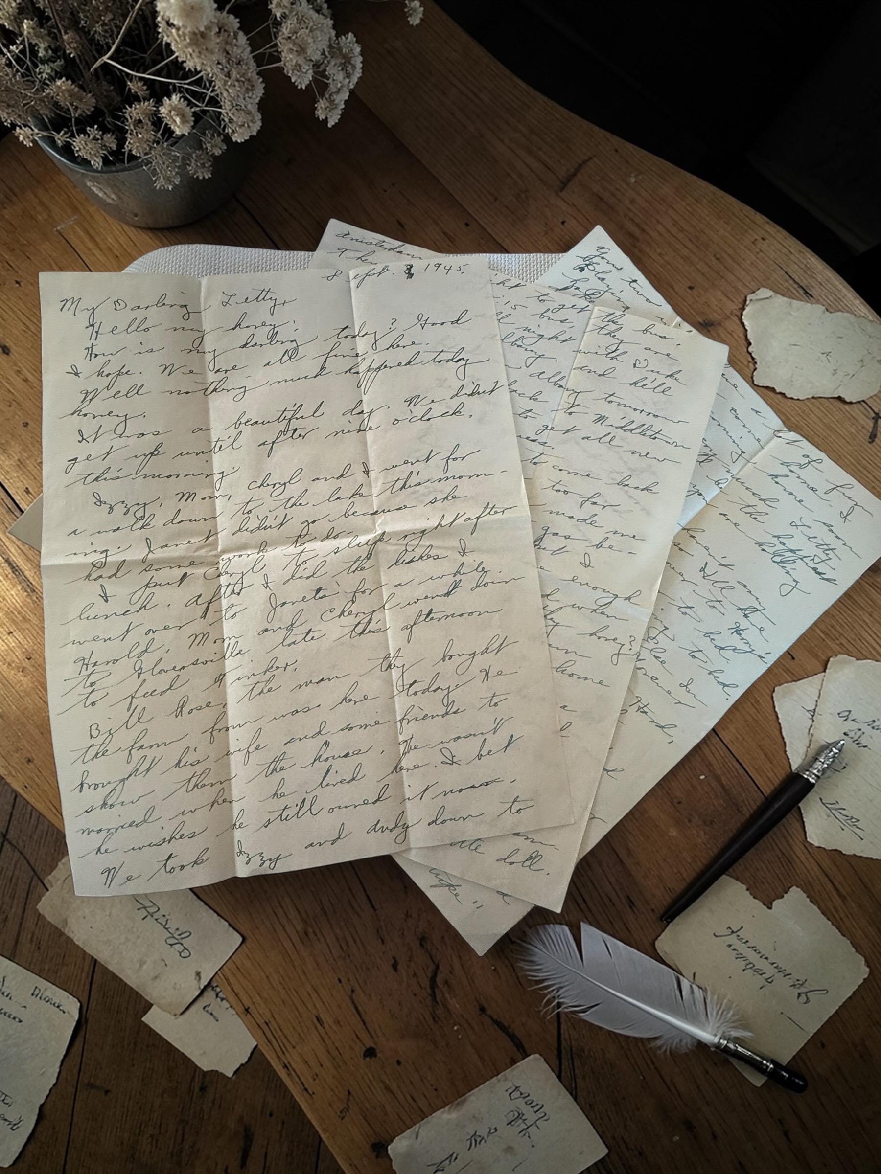 Vintage 1940s WWII Love Letters Handwritten From Wife to Solider - Etsy