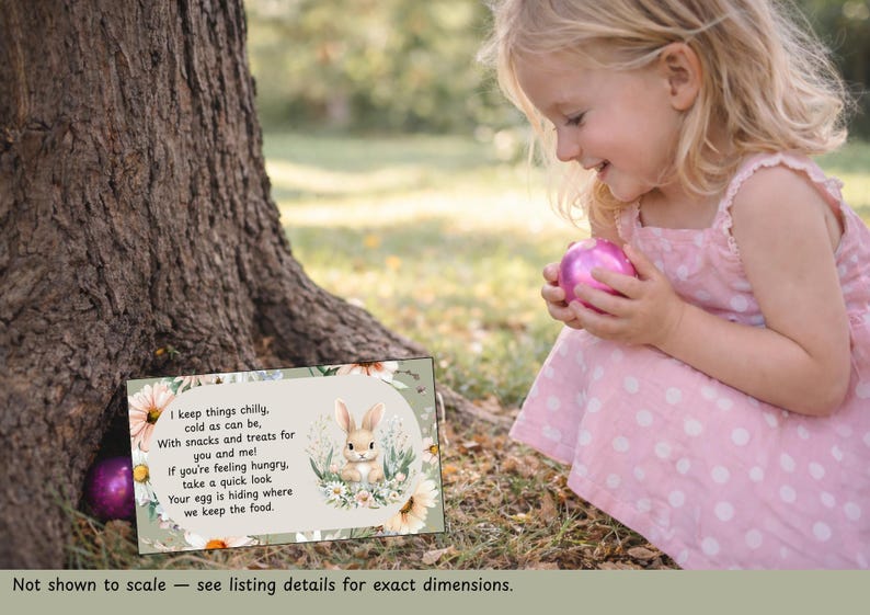 Easter Egg Hunt Clues, Bunny Riddles, Kids Activity (instant Download ...