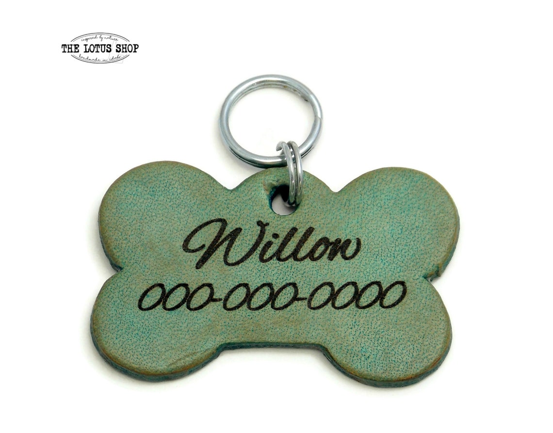 Dog Name Tags for Medium to LARGE Dogs, Silent Dog Tags for Dogs ...