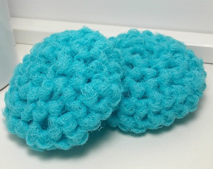 Aqua Scrubbies - Pot Scrubby - Reusable Dish Scrubbies - Crochet ...