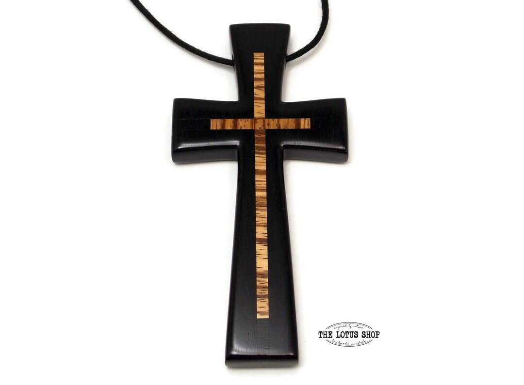 Pectoral Cross Extra Large Wooden Cross Necklace Made From - Etsy
