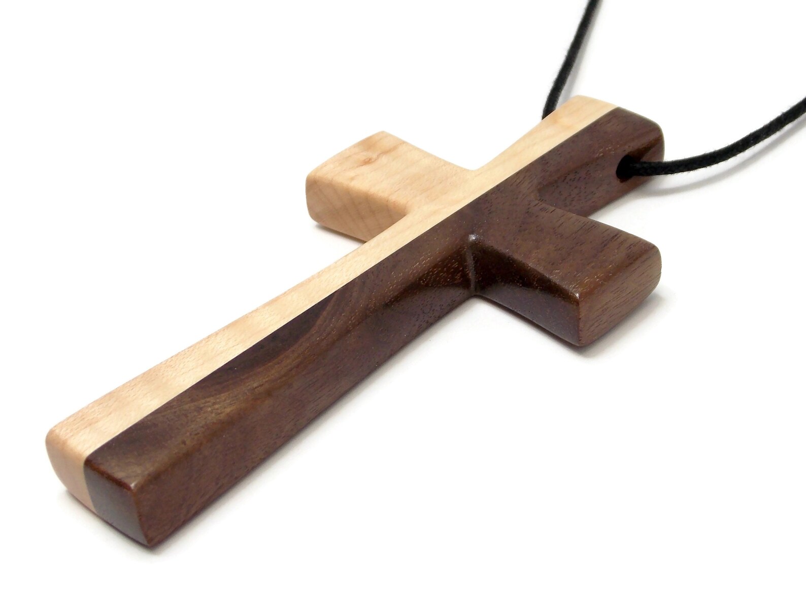 Large Cross for Men Handmade From Walnut and Maple Woods - Etsy