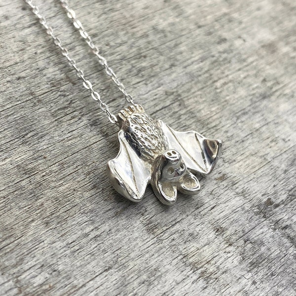 Bat Necklace - Etsy