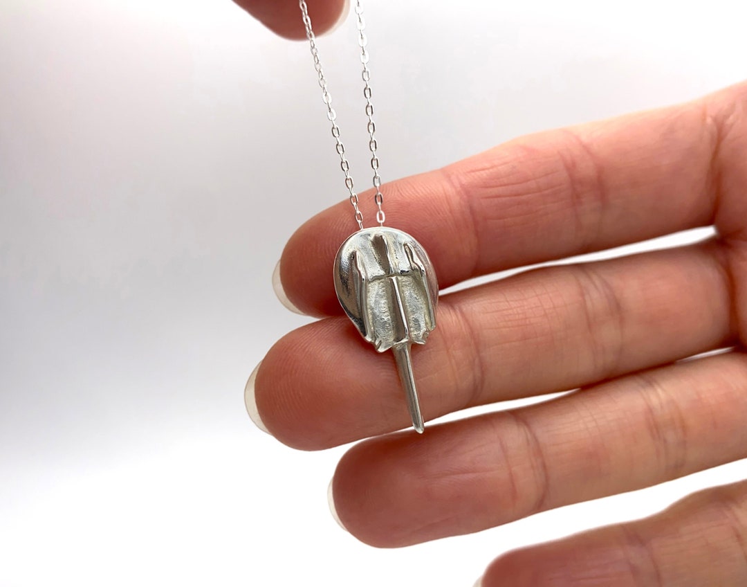 Silver Horseshoe Crab Necklace (small) - Etsy