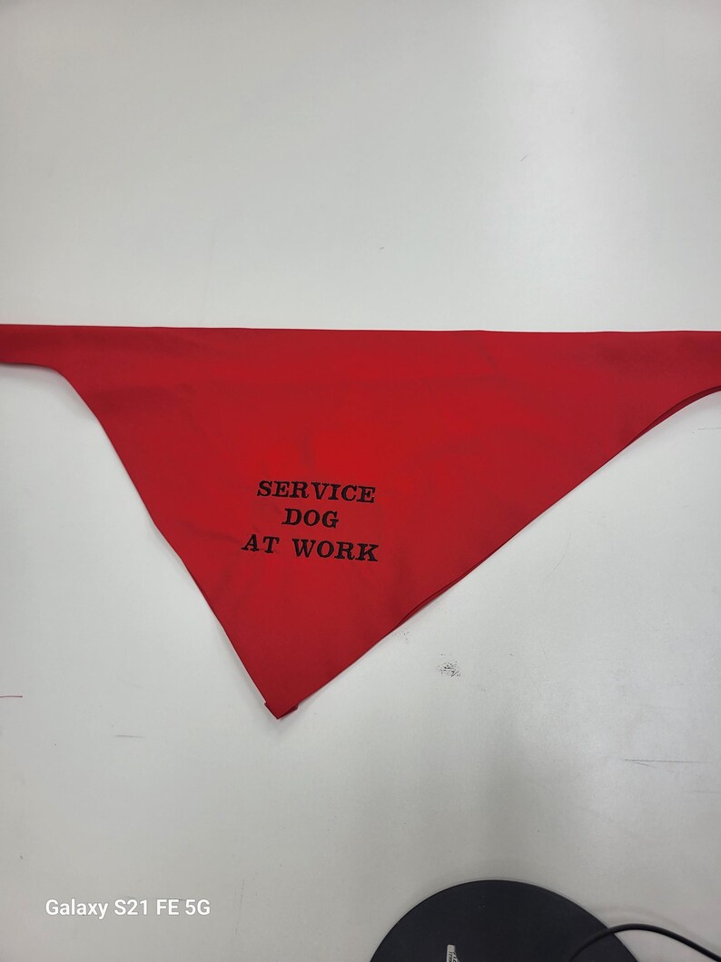 Service Dog Bandana – Embroidered 
