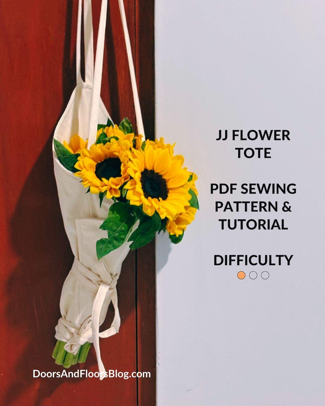 Flower Tote Bag Sewing Pattern | Beginner DIY Project (PDF Pattern) - Etsy