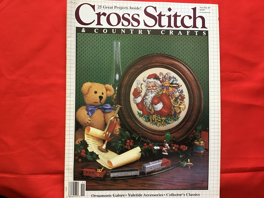 Cross Stitch and Country Craft Magazine, 1986, 1987 - Etsy
