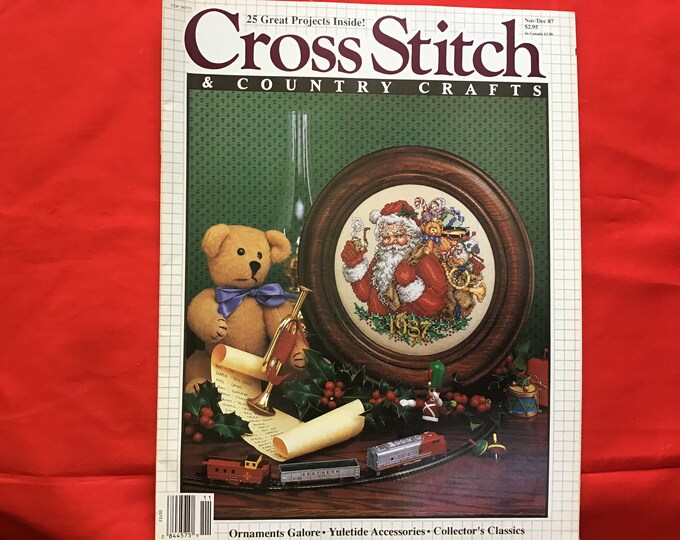 Cross Stitch and Country Craft Magazine 1986 1987 - Etsy