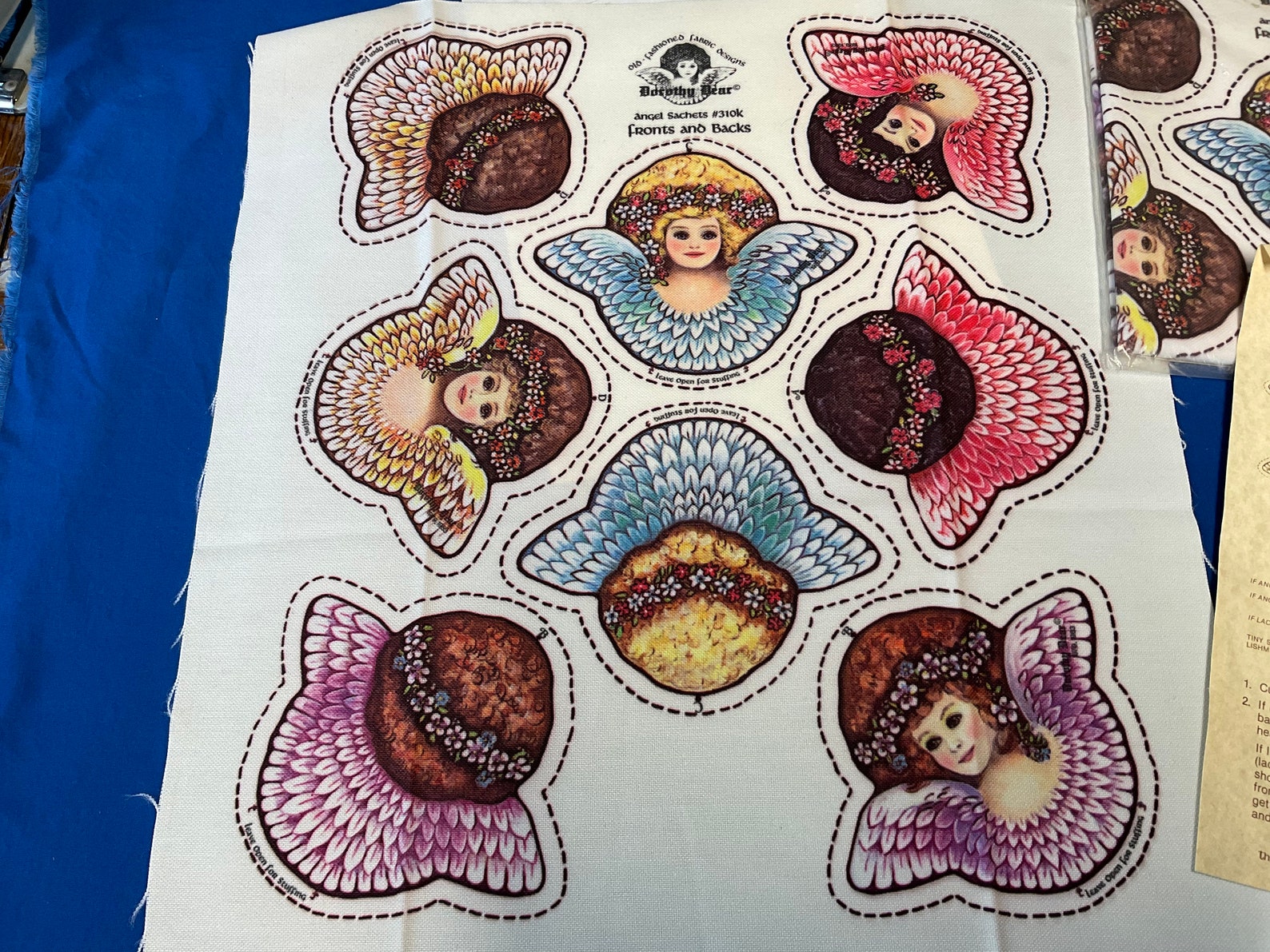 Dorothy Dear Angel Sachets 310K Four Applicae Sachets or - Etsy
