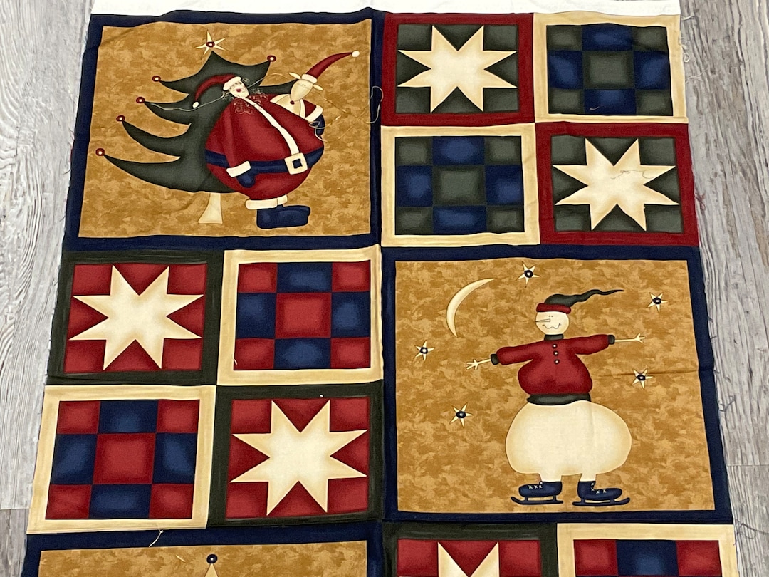 Holiday Happenings by Sandy Gervais for Moda, Christmas Fabric Panel ...