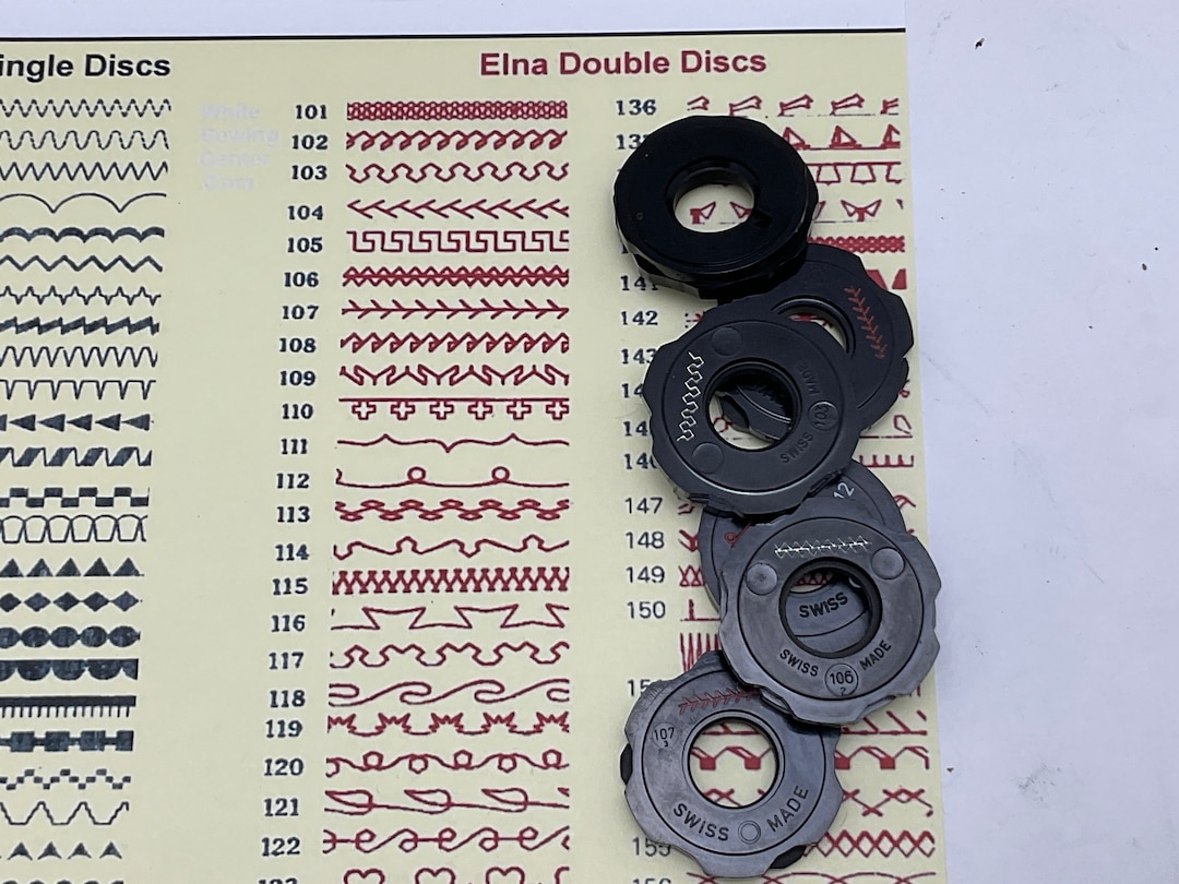 Vintage Elna Double Decorative Stitching Cams # 101 - 135 - Etsy